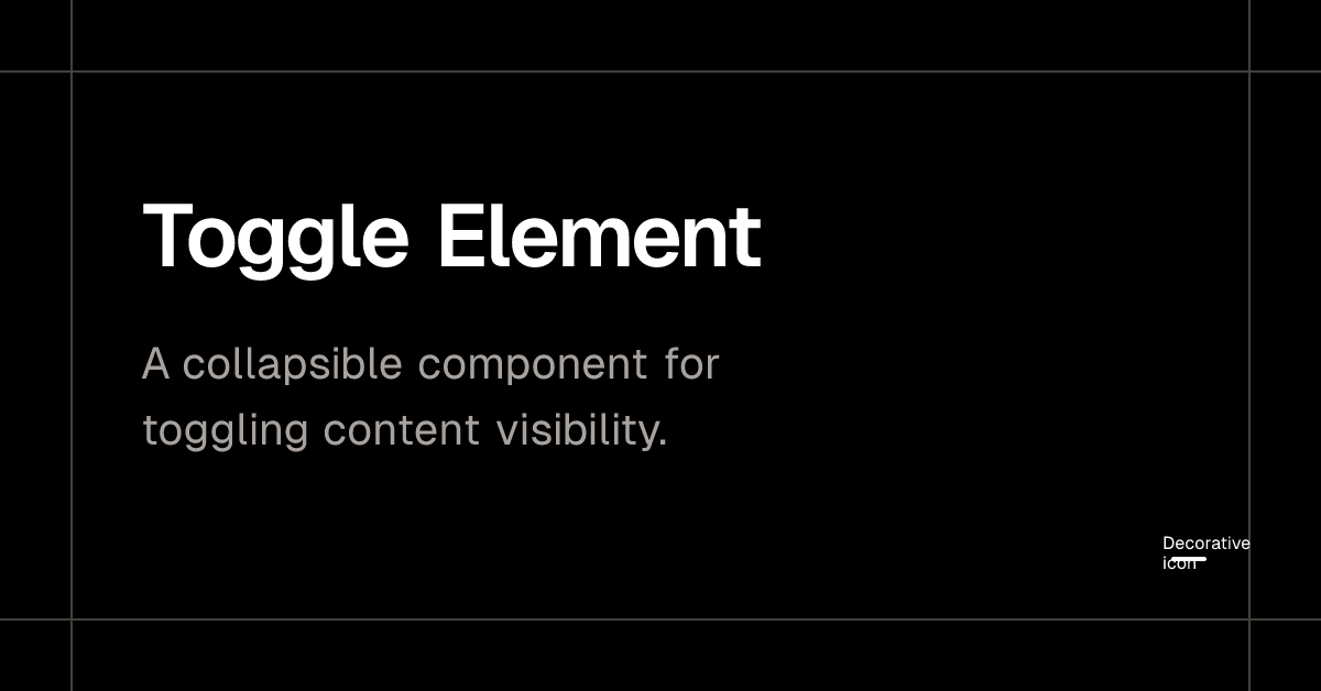 Toggle Element - Plate