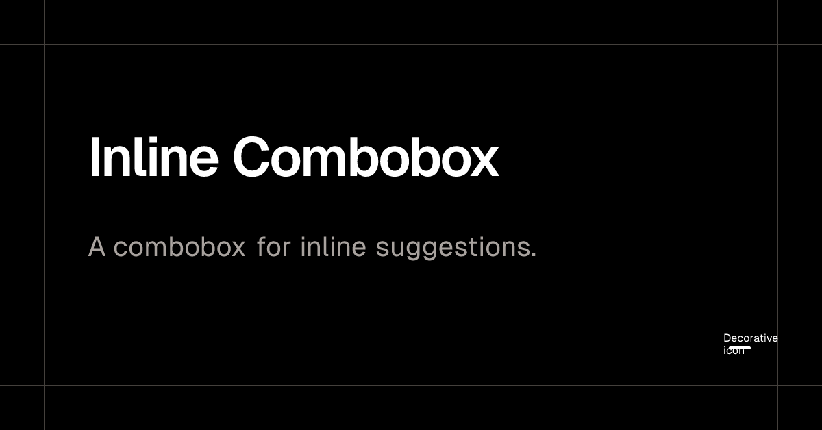 Inline Combobox - Plate