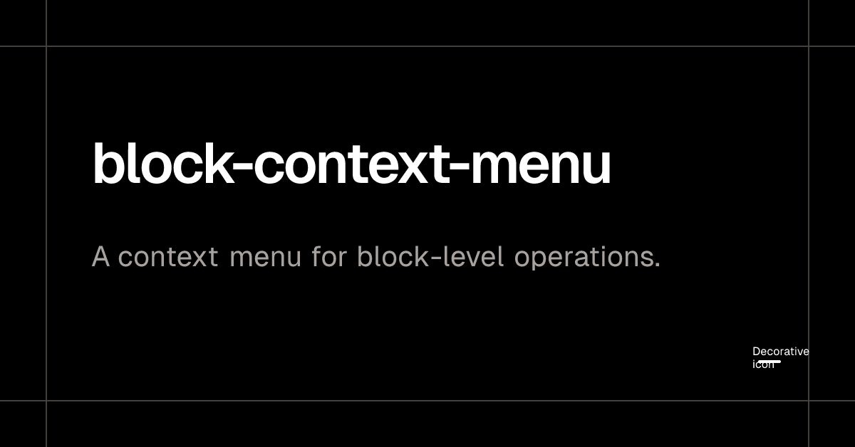 block-context-menu - Plate