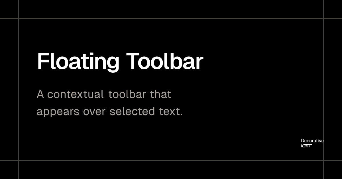 Floating Toolbar - Plate