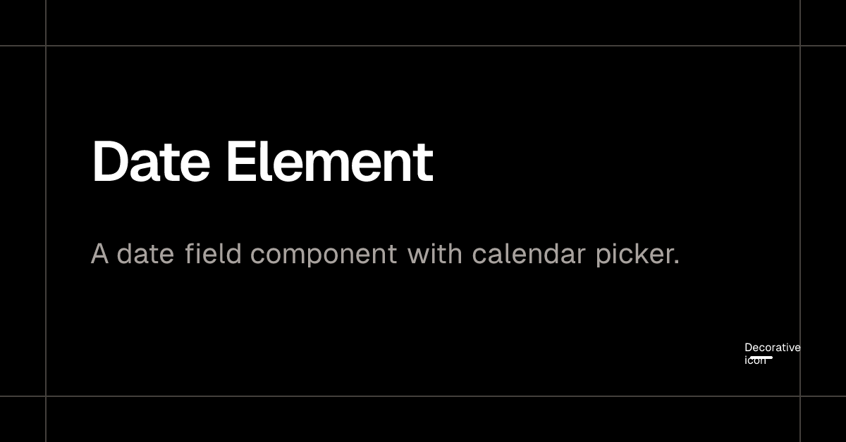 Date Element - Plate