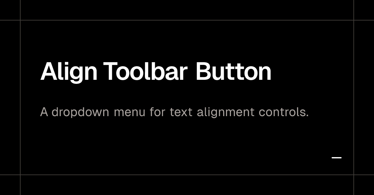 Align Toolbar Button - Plate