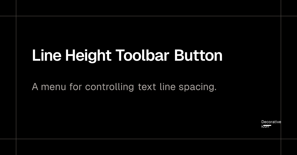 Line Height Toolbar Button - Plate
