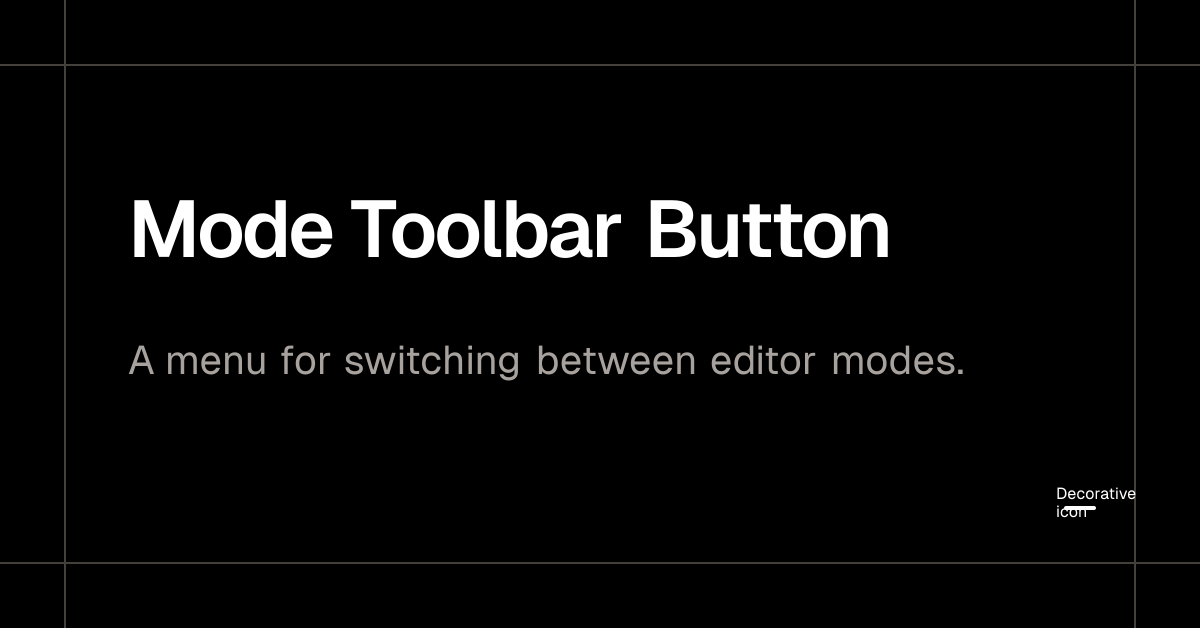 Mode Toolbar Button - Plate