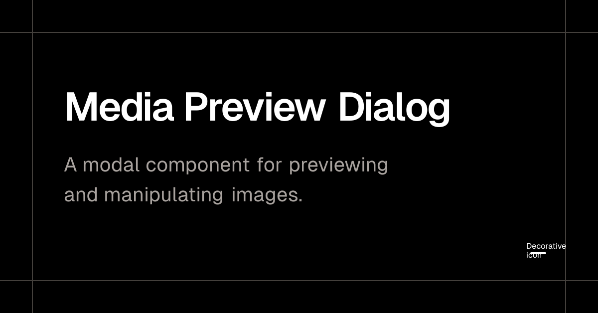 Media Preview Dialog - Plate