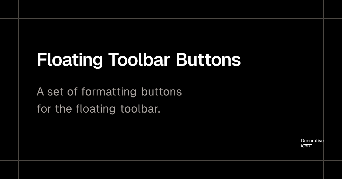 Floating Toolbar Buttons - Plate