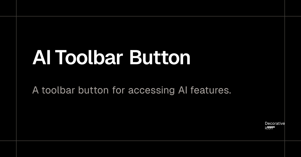AI Toolbar Button - Plate