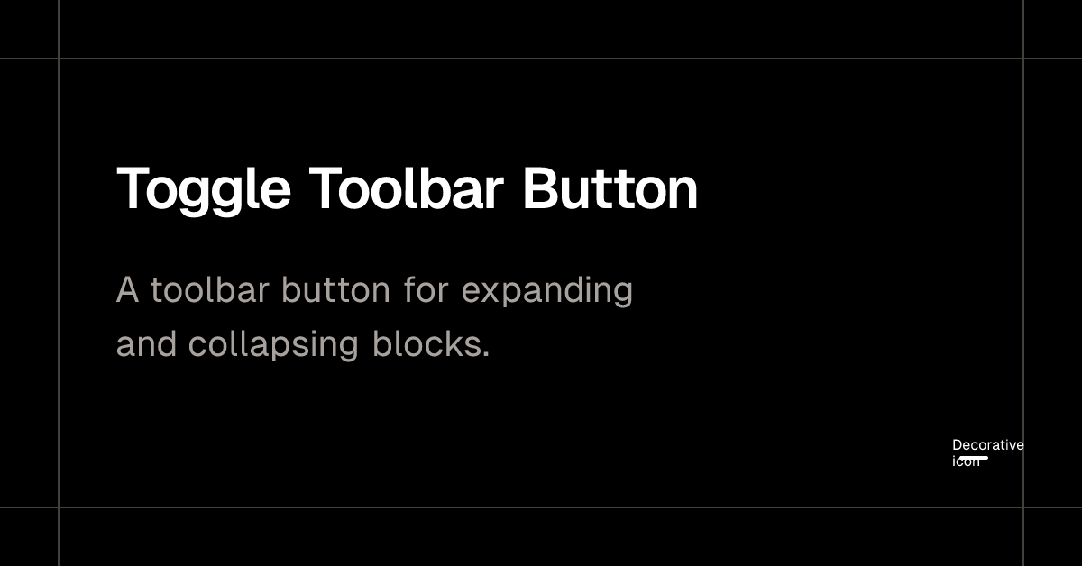 Toggle Toolbar Button - Plate