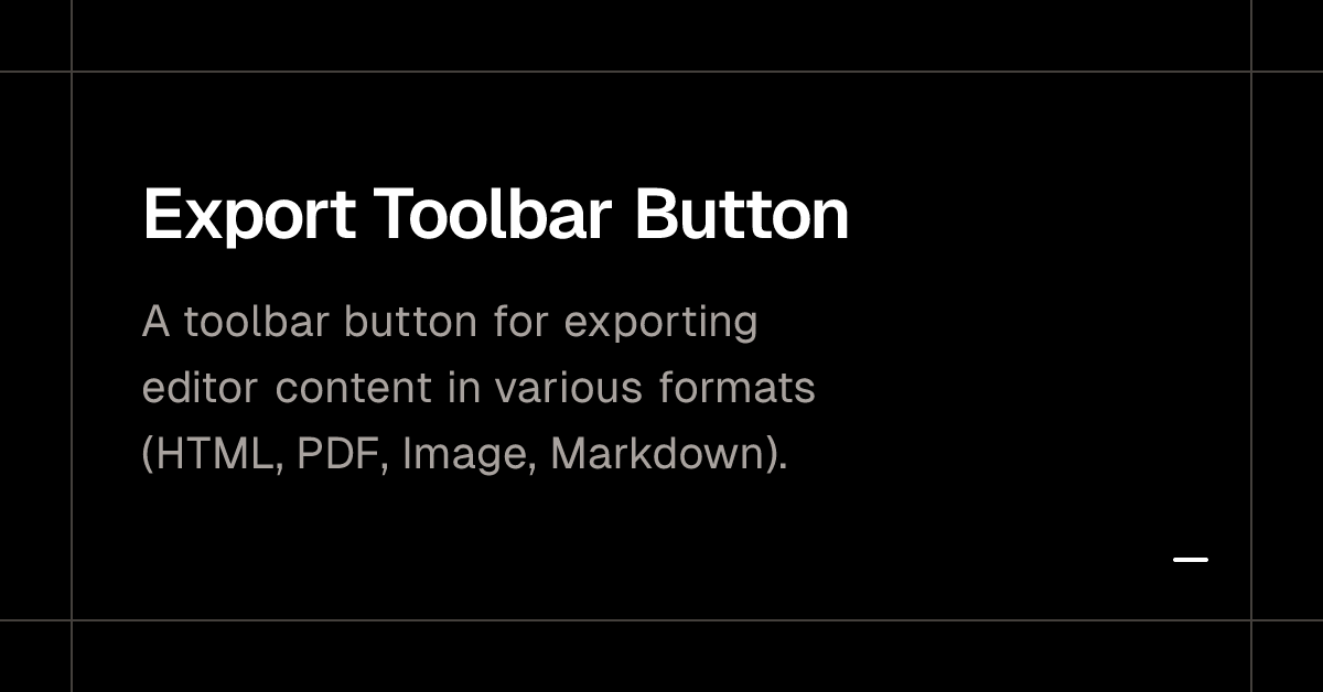 Export Toolbar Button - Plate