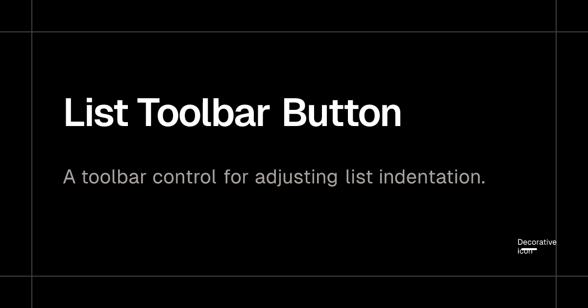 List Toolbar Button - Plate
