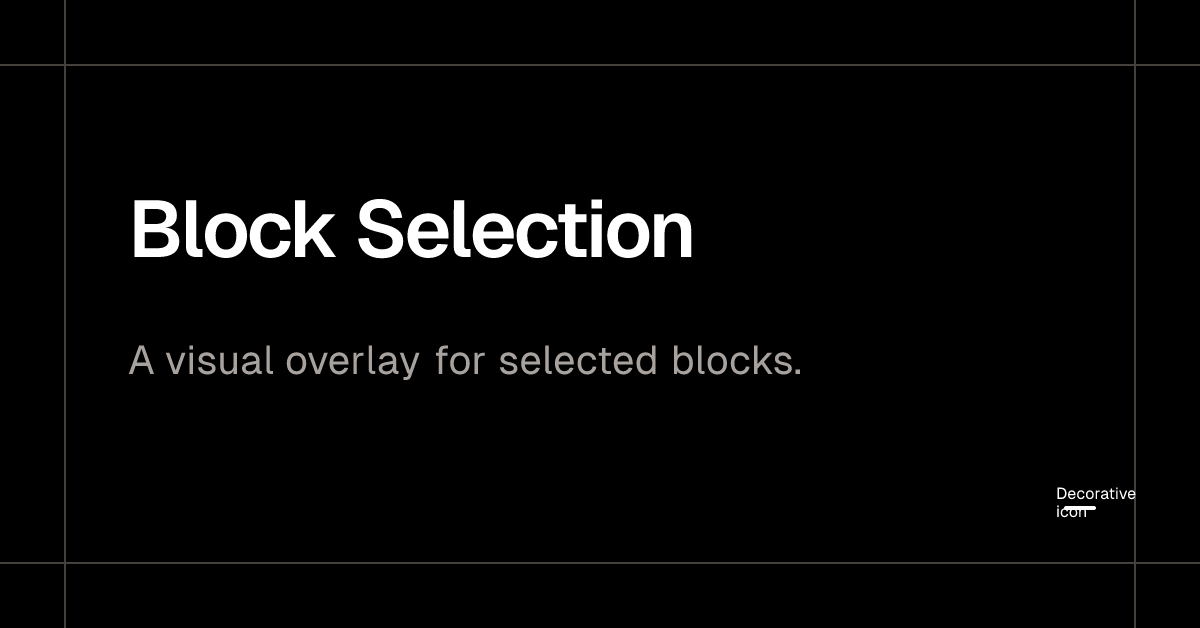 Block Selection - Plate