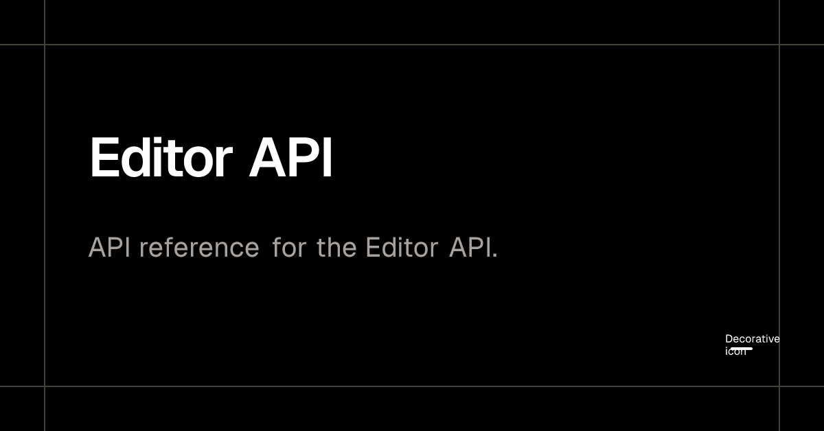 Editor API - Plate
