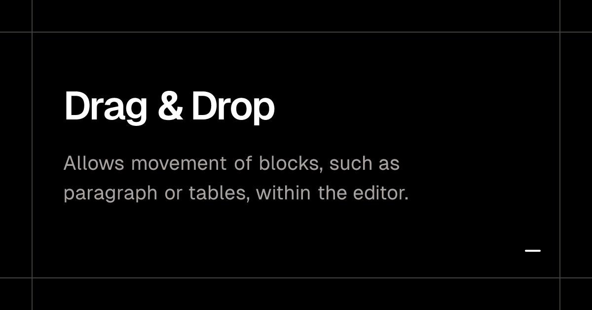 Drag & Drop - Plate