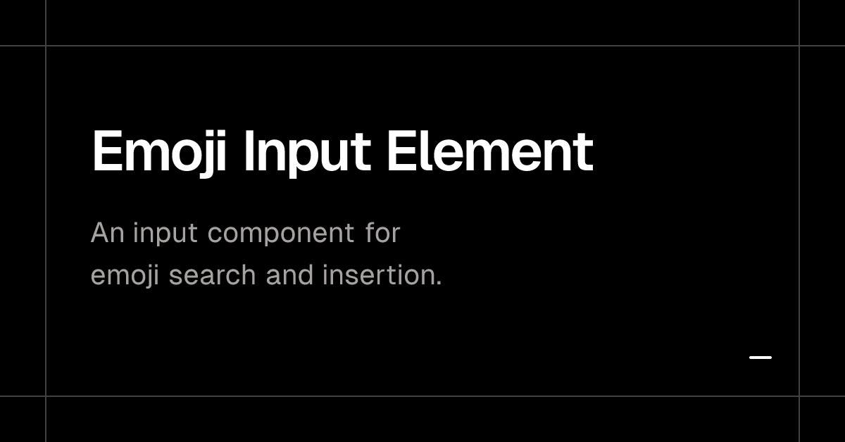 Emoji Input Element - Plate