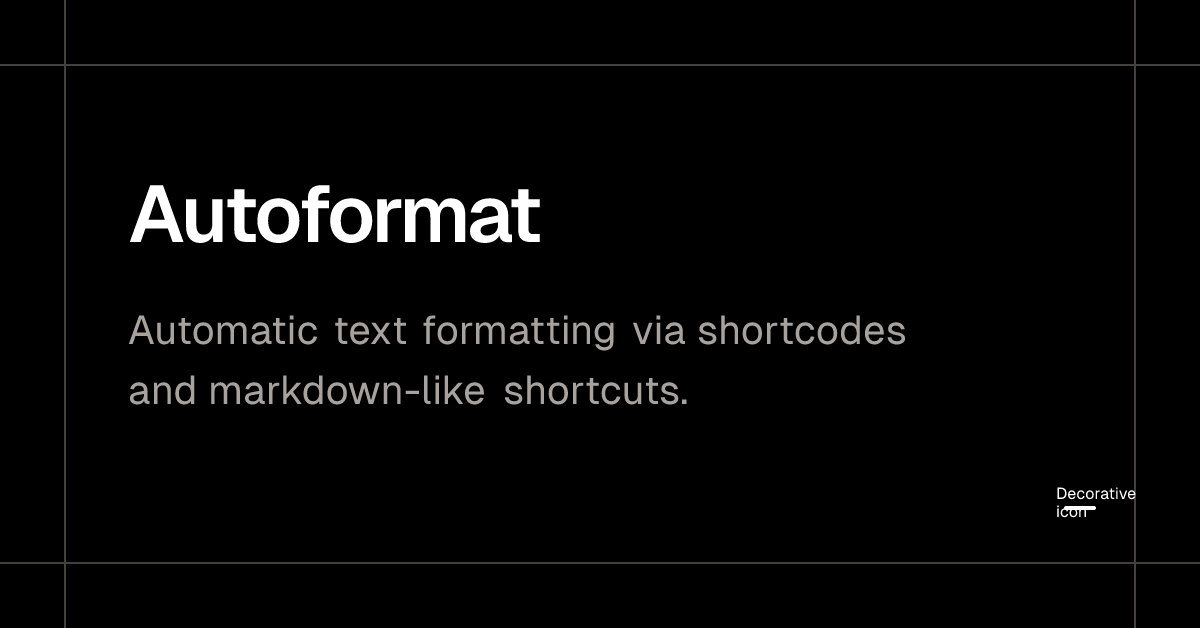 Autoformat - Plate