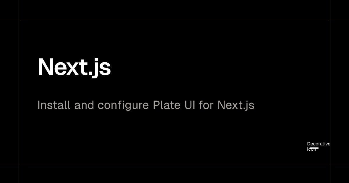 Next.js - Plate