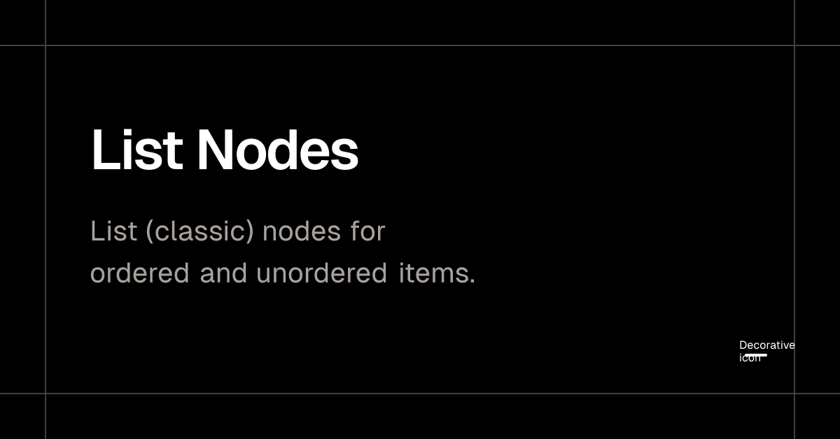 List Nodes - Plate