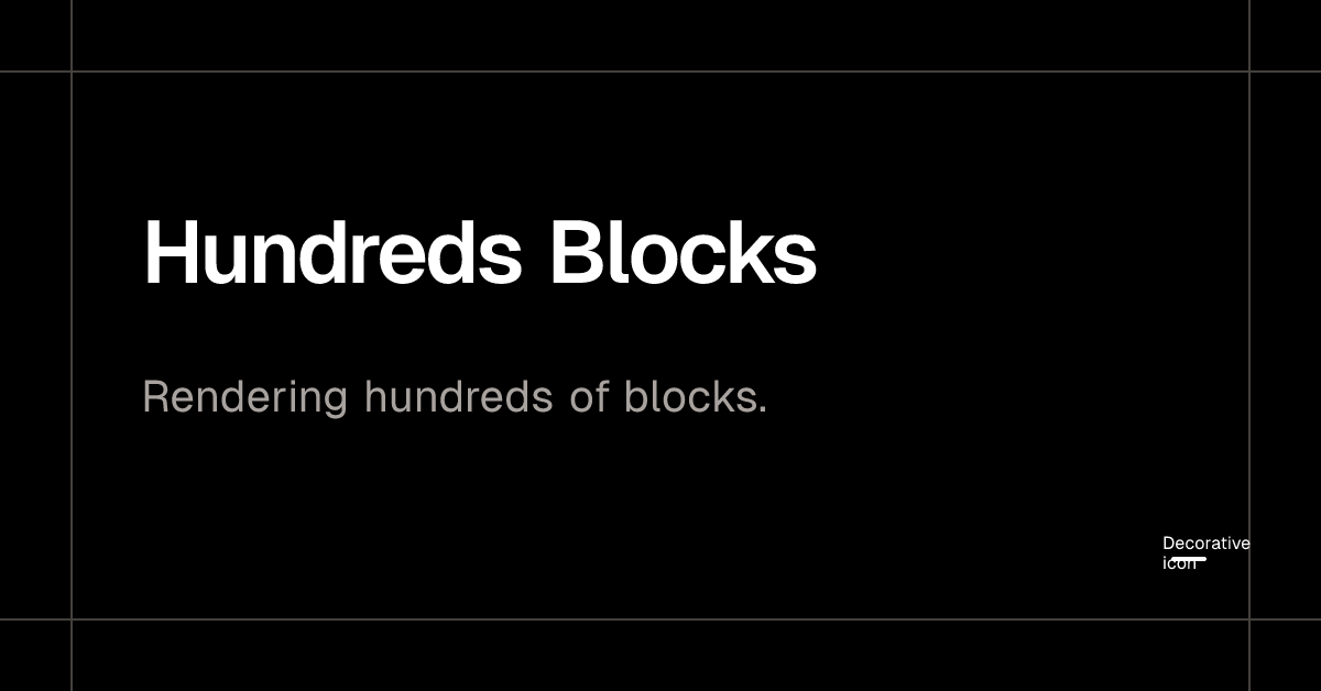 Hundreds Blocks - Plate