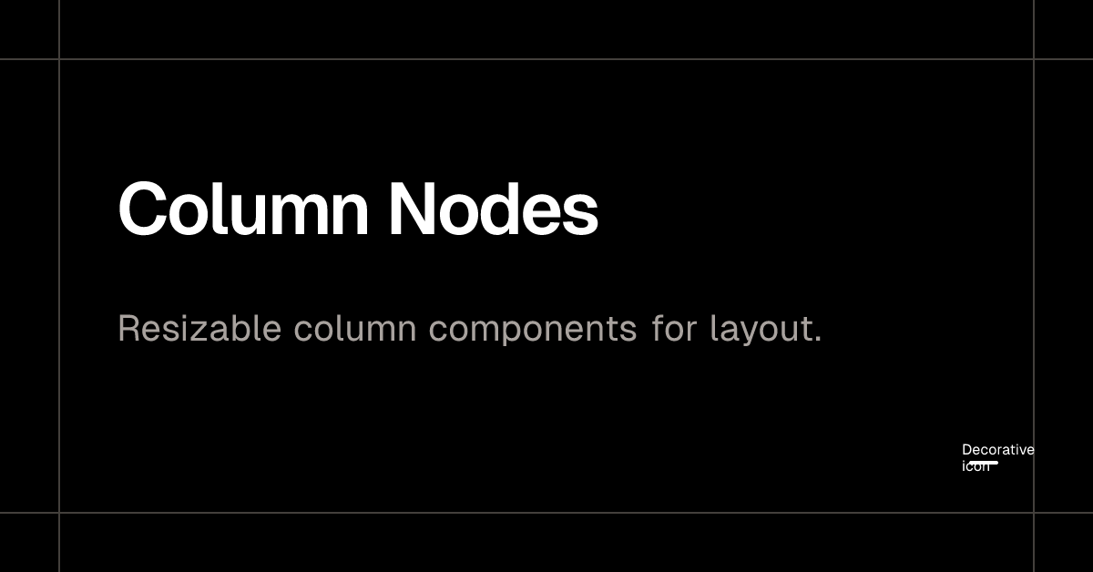 Column Nodes - Plate