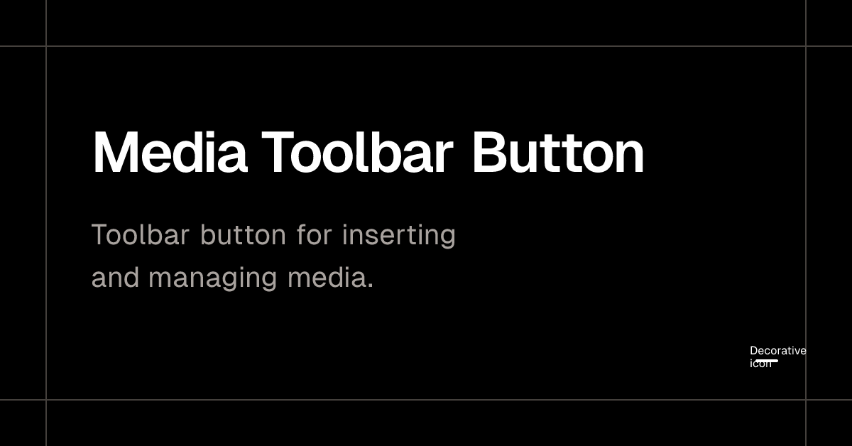 Media Toolbar Button - Plate