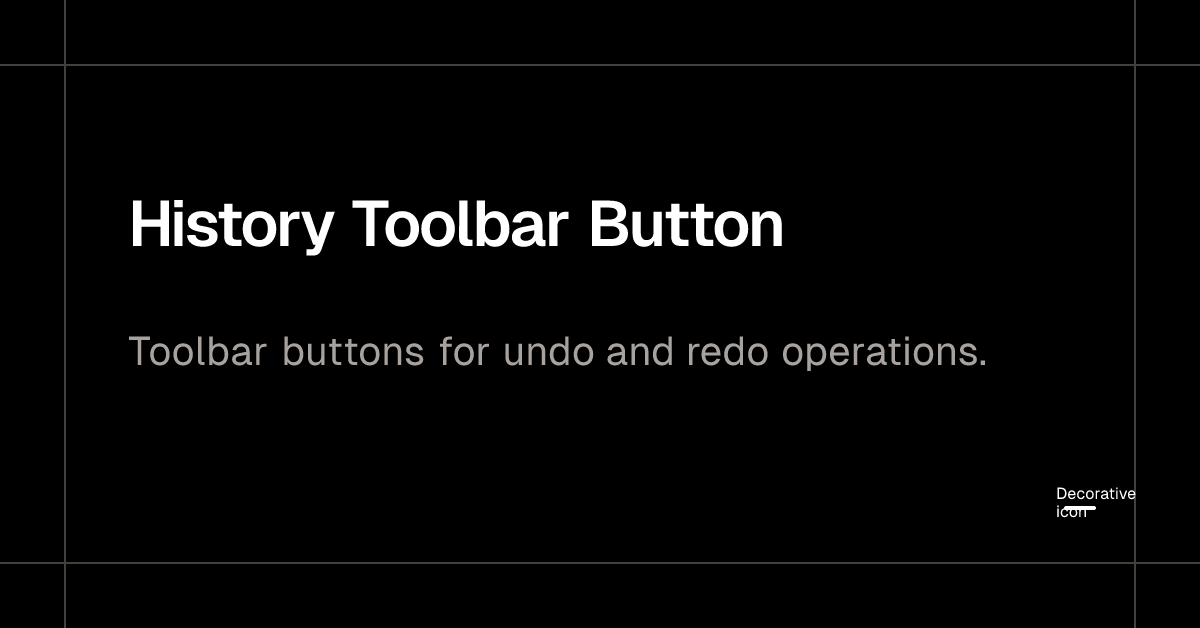 History Toolbar Button - Plate