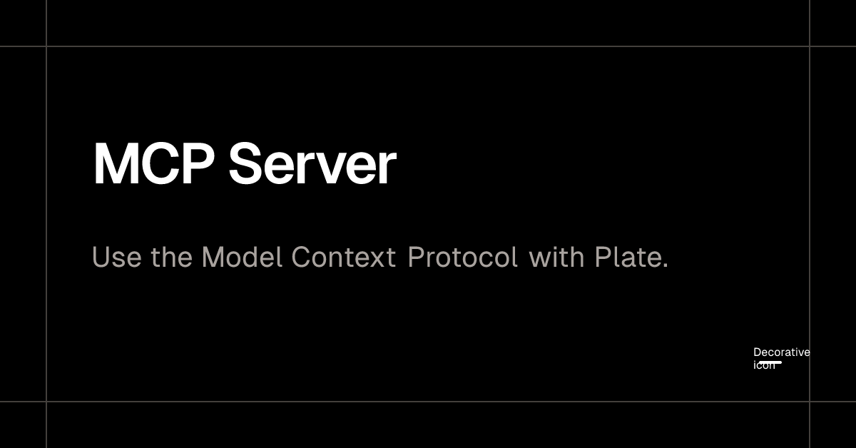 MCP Server - Plate