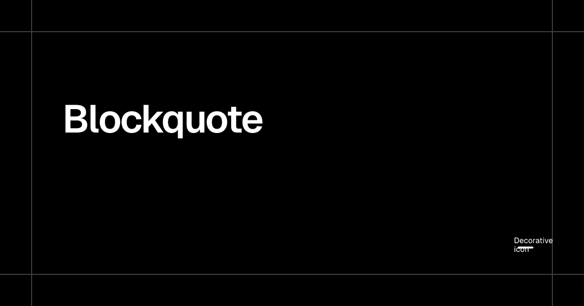 Blockquote - Plate