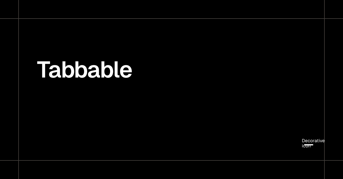 Tabbable - Plate
